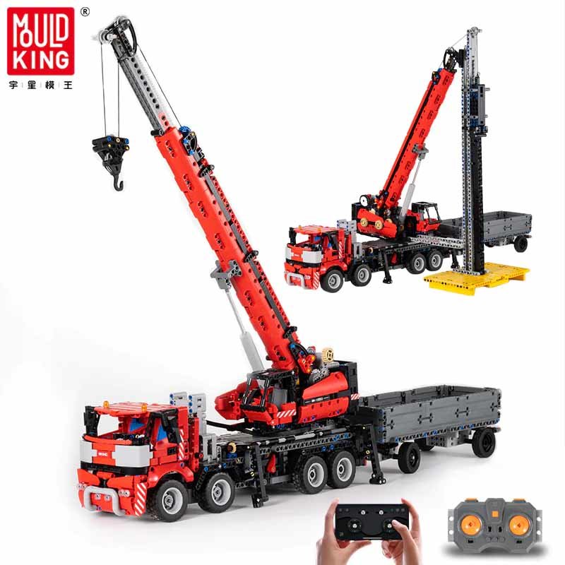 Mould King 17003 All-Terrain Piling Platform Schwerlastkran inkl. RC ...