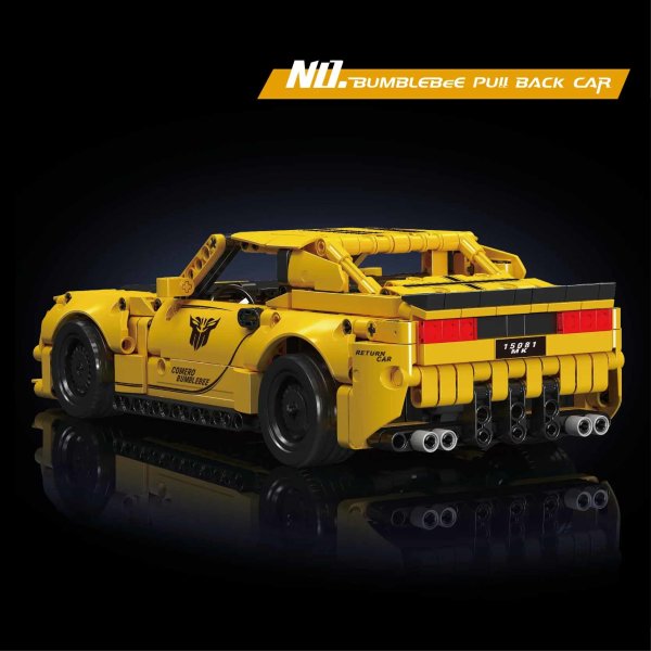 Mould King 15081 Bumblebee Pull Back Sportcoupé inkl. Pull-Back-Motor ...