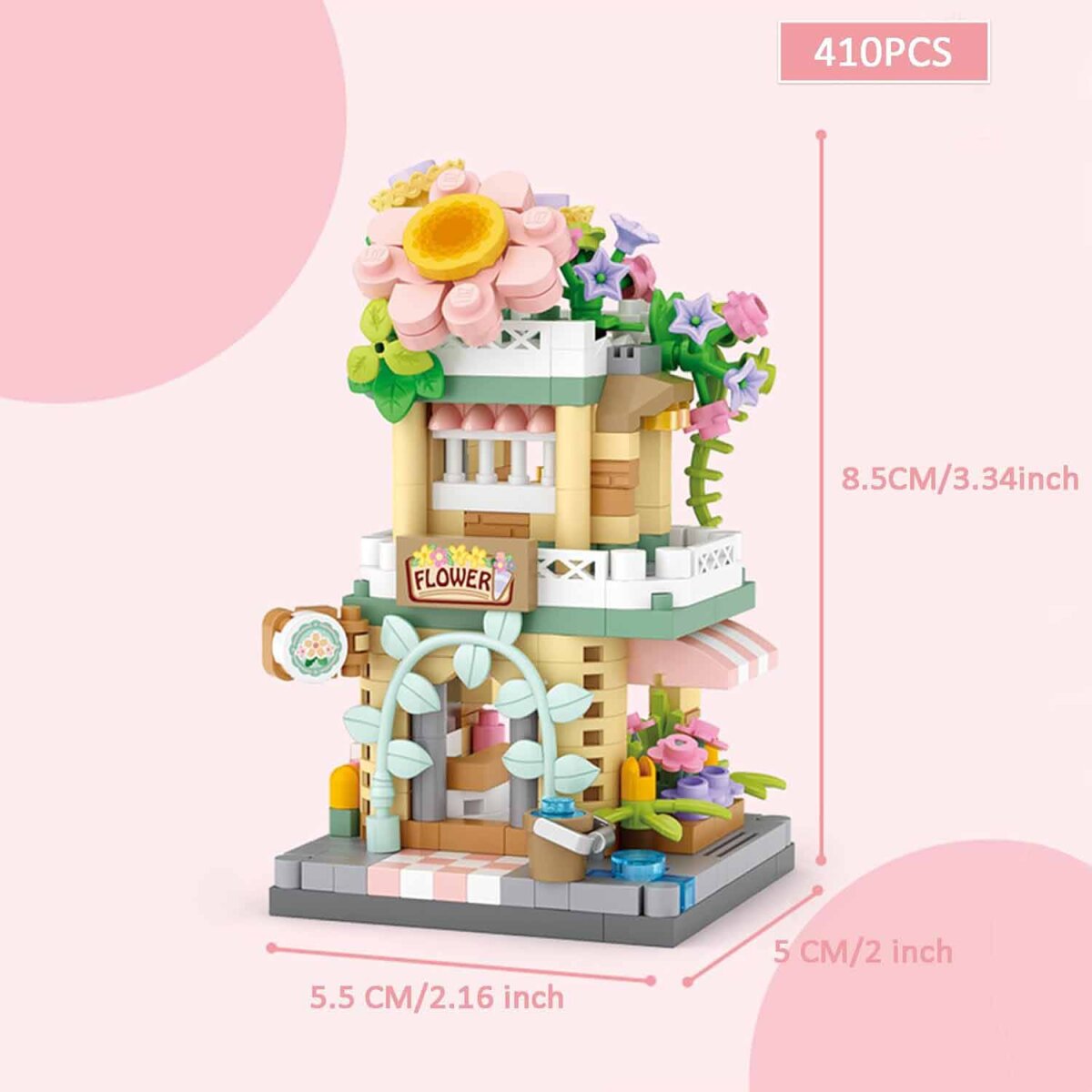 LOZ MINI BRICKS 8816 Blumenladen, 9,95