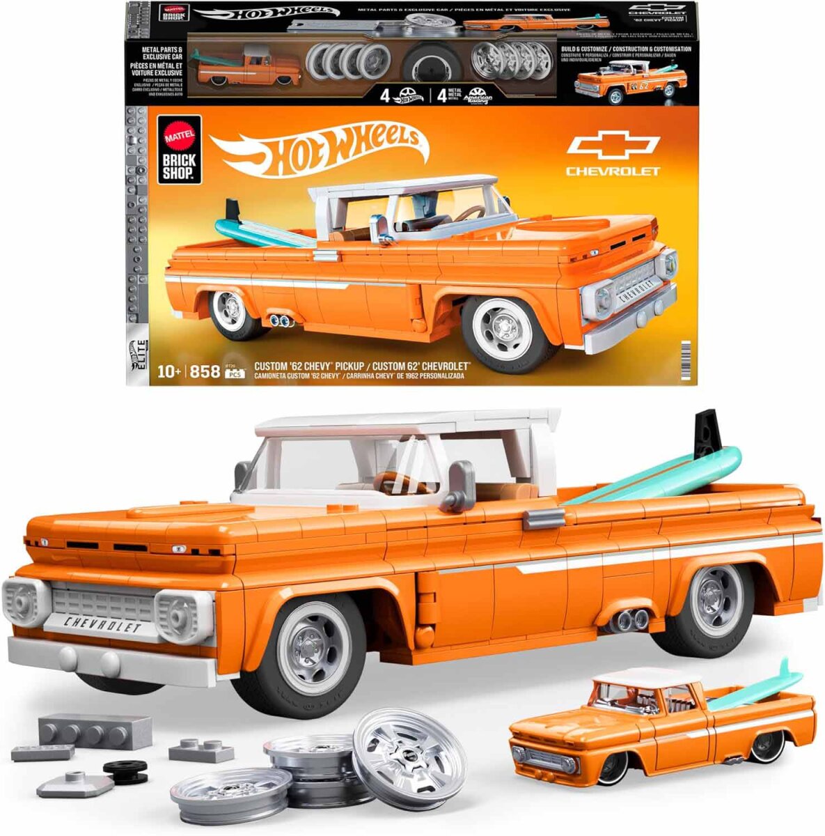 MATTEL BRICK SHOP 04820 Hot Wheels Custom ’62 Chevy Pickup, 44,95
