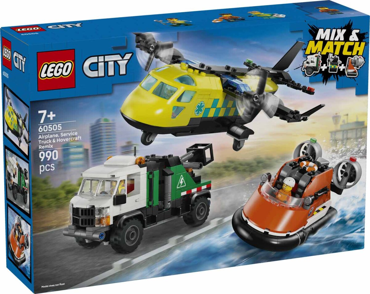 LEGO City 60505 Kombinationsset mit Flugzeug, Wartungsfahrzeug und Lu ...