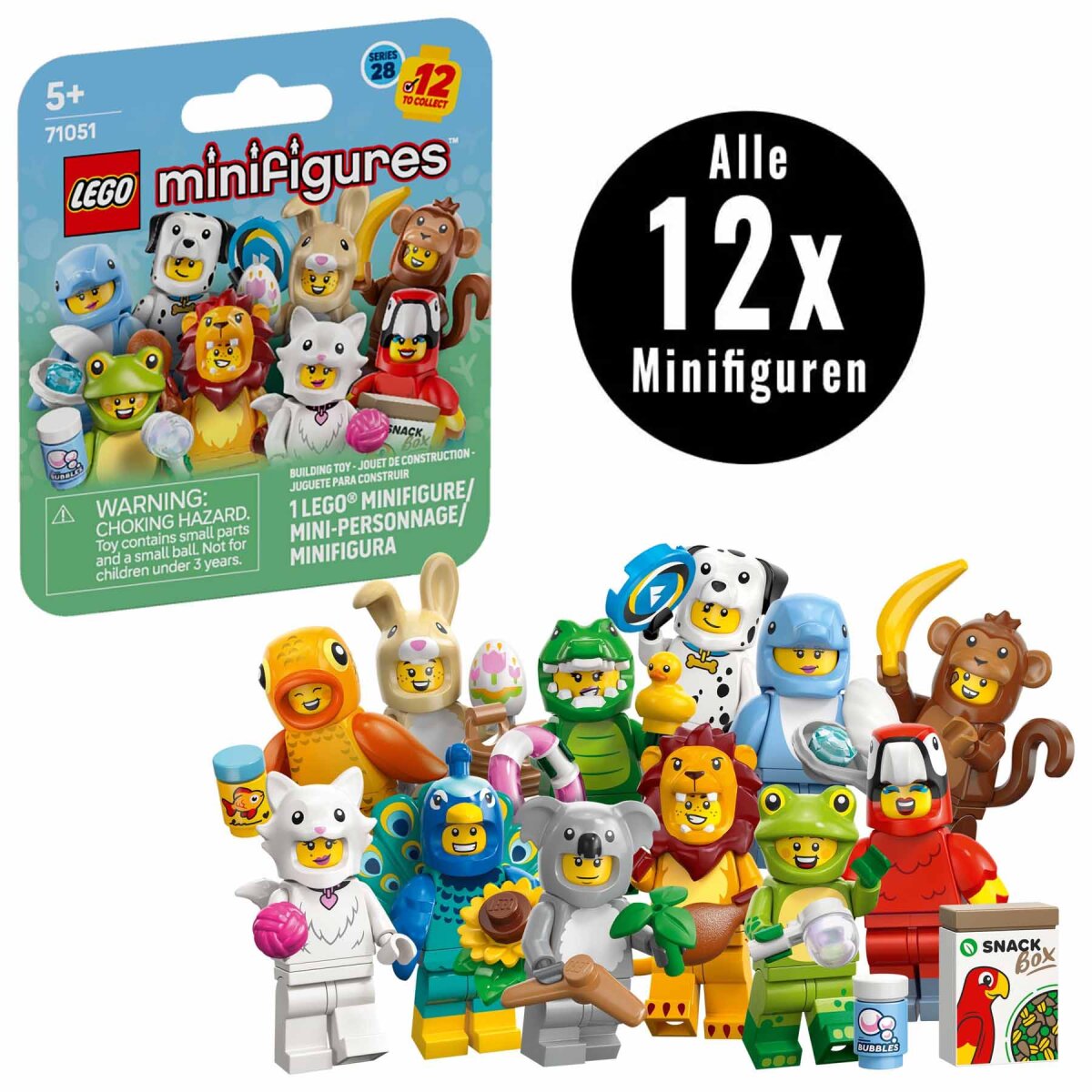 LEGO 71051 Minifigures Serie - KOMPLETTSATZ, 47,99
