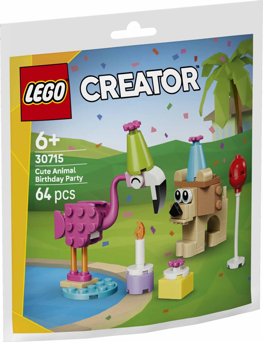 LEGO Creator 30715 Niedliche Tiere Feiern Geburtstag Polybag, 3,99